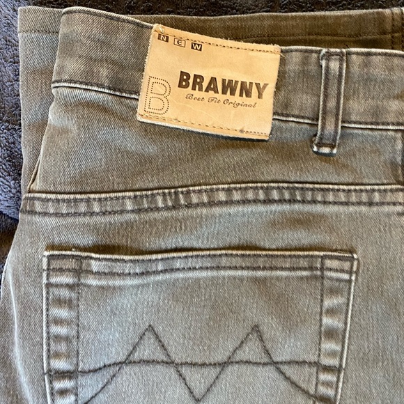 brawny | Jeans | Brawny Wide Leg Jeans In An Olivearmy Green Color ...